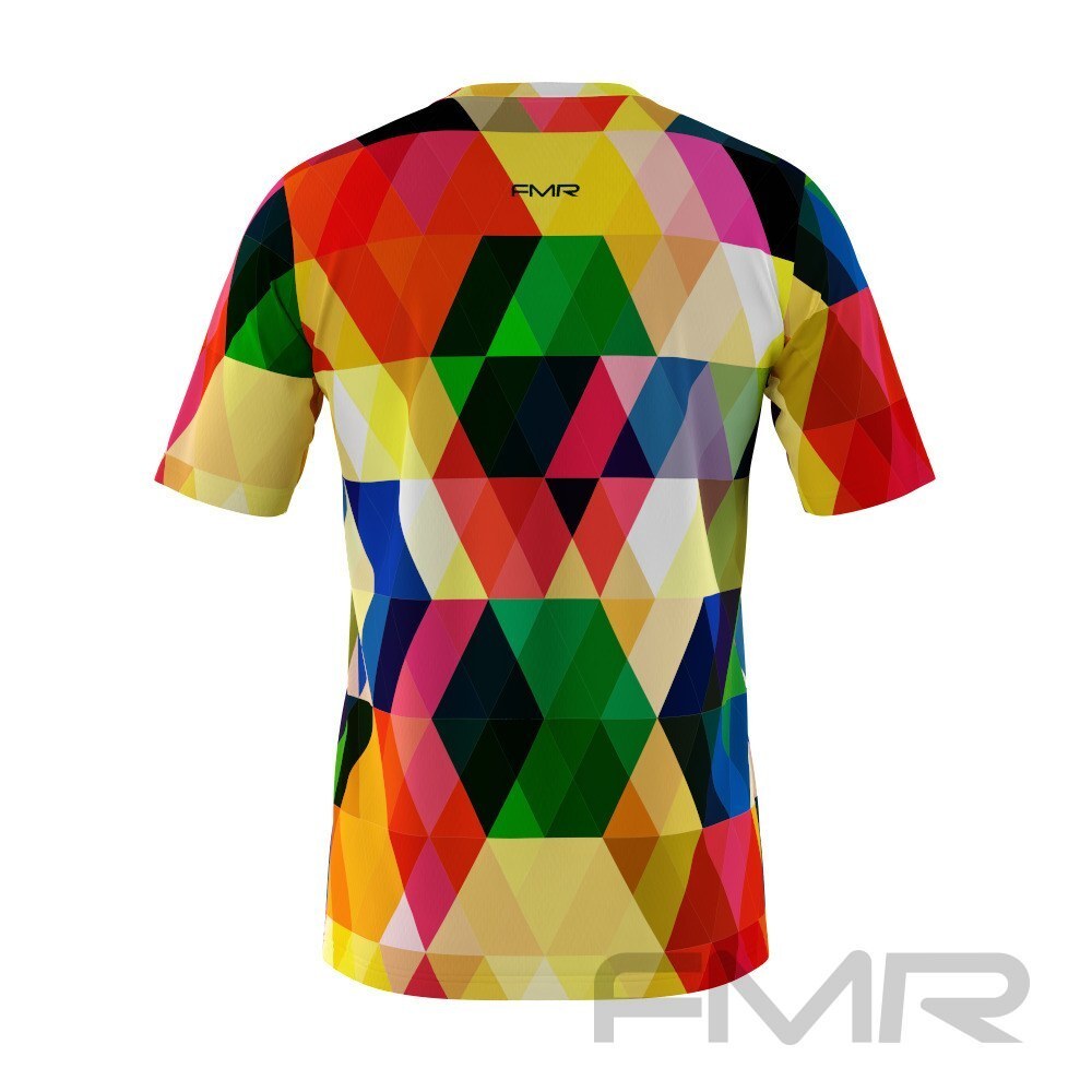 FMR Men's Prismatic Short Sleeve Running Shirt – Unique to Fun My Run