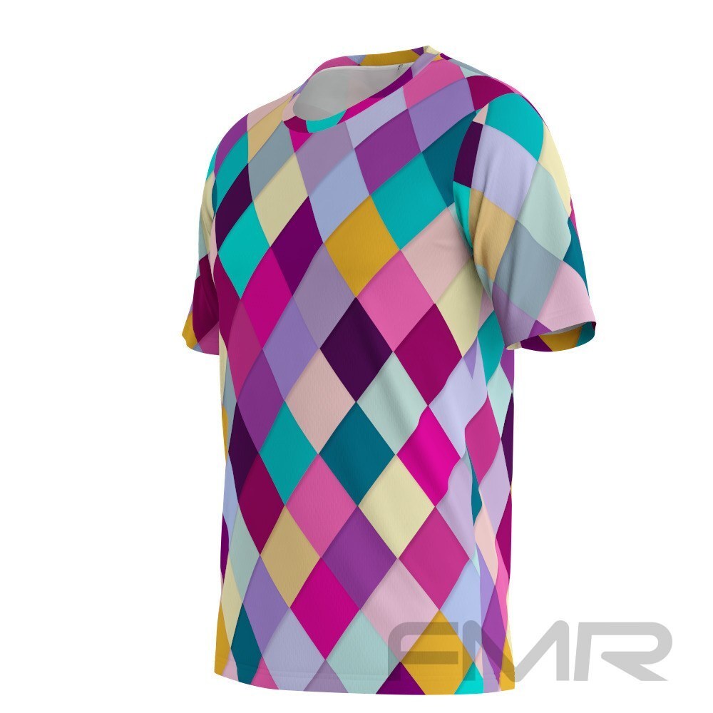 FMR Men's Rhombus Short Sleeve Running Shirt – Unique to Fun My Run